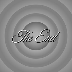 Final screen of the movie Royalty Free Vector Image