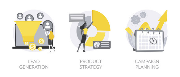 Business strategy abstract concept Royalty Free Vector Image