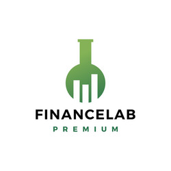 Finance lab logo icon Royalty Free Vector Image