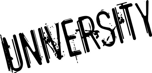 University rubber stamp Royalty Free Vector Image