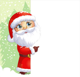 Santa claus on a white background Royalty Free Vector Image
