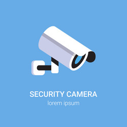 3d security camera realistic cctv cam Royalty Free Vector