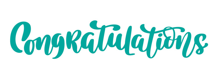 Purple congratulations sign on white background Vector Image