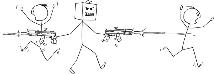 Stickman with Gun Vector Images (73)