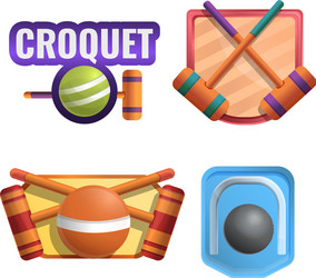 Croquet Set Cartoon Vector Images (35)