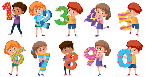 Kid Counting Clipart