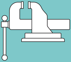 Bench Vice Drawing Labelled