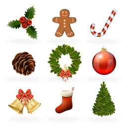 Christmas design elements Royalty Free Vector Image