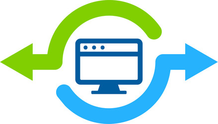Computer system error failure problem icon Vector Image