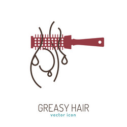 Hair problem icon Royalty Free Vector Image - VectorStock