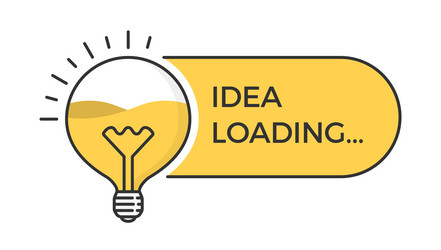 Idea loading Royalty Free Vector Image - VectorStock