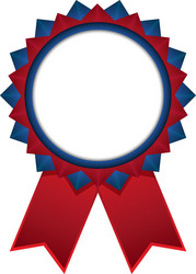 Blank award ribbon Royalty Free Vector Image - VectorStock