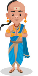 Tenali ramakrishna cartoon character Royalty Free Vector