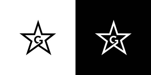 Modern and simple z star logo Royalty Free Vector Image