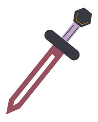 Ancient sword or knight warrior weapon for war Vector Image