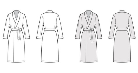 Bathrobe Robe Sketch Vector Images (over 220)
