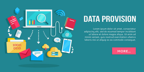 Data center banner of internet computer technology