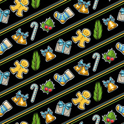 Christmas seamless pattern Royalty Free Vector Image
