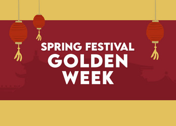 Spring festival golden week holiday Royalty Free Vector