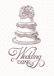 Wedding cake logo Royalty Free Vector Image - VectorStock