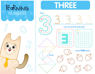 Printable Number Flashcards for Teaching Vector Images (83)