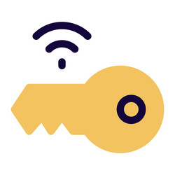 Smart key with integrated wireless technology Vector Image