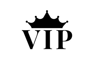 Vip token badge v i p Royalty Free Vector Image
