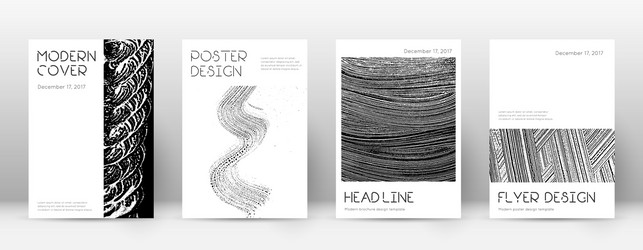 Cover page design template minimalistic brochure Vector Image