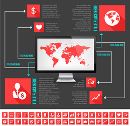 It industry infographic elements Royalty Free Vector Image