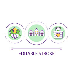 Concept charity and donation give and share Vector Image