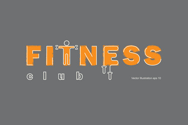 Fitness club logo Royalty Free Vector Image - VectorStock