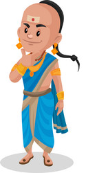Tenali ramakrishna cartoon character Royalty Free Vector