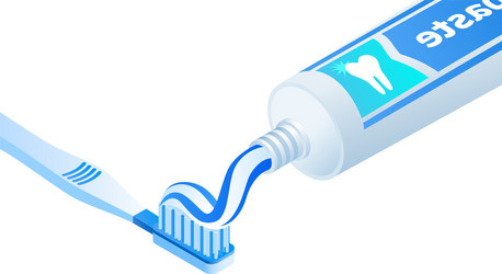 Toothpaste graphic design element isolated Vector Image