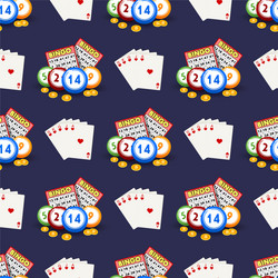 Seamless pattern for casino Royalty Free Vector Image