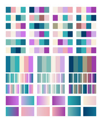 Seasonal color analysis palette with cold Vector Image