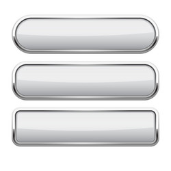 Silver metal plates collection on black background