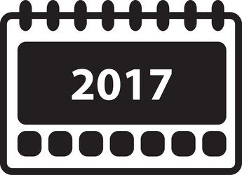 Round calendar for 2017 year Royalty Free Vector Image