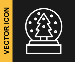 Snow Globe Black and White Vector Images (over 790)