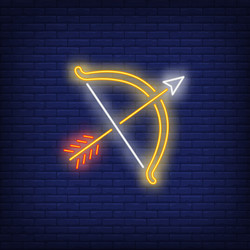 Pipe tomahawk and arrow neon sign Royalty Free Vector Image