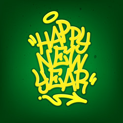 Happy New Year Graffiti Vector Images (over 1,000)