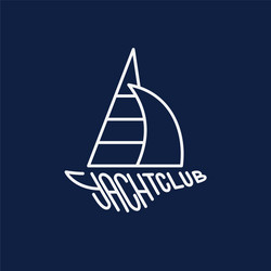 Yacht club logo Royalty Free Vector Image - VectorStock