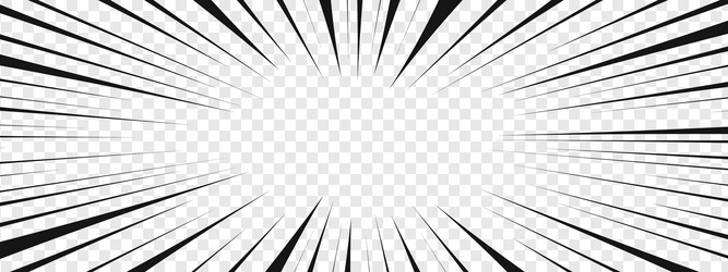 Cartoon comic manga emphasis template radial Vector Image