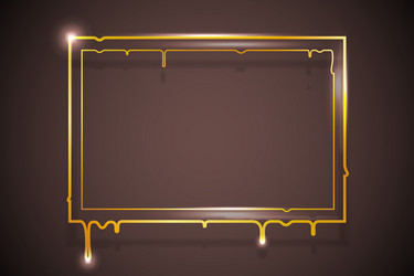 Melting paper frame 3d flowing art flux circle Vector Image