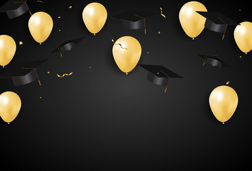 Happy graduation greeting background Royalty Free Vector