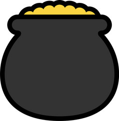Pot of gold icon Royalty Free Vector Image - VectorStock