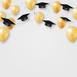 Happy graduation greeting background Royalty Free Vector