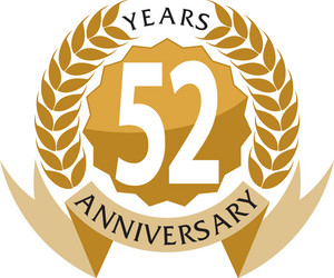 52 Anniversary Year Vector Images (over 320)