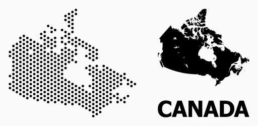 Canada Map Dots Vector Images (over 650)