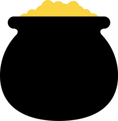 Pot of gold icon Royalty Free Vector Image - VectorStock