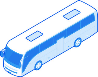 Cartoon template modern passenger bus Royalty Free Vector